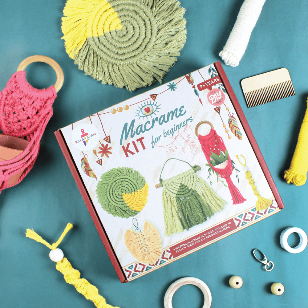 Kalakaram Macrame Kit for Beginners | DIY Craft Set — Mango