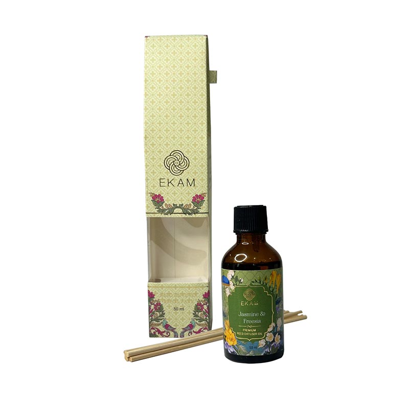 Ekam - Jasmine & Freesia Reed Diffuser Refill Oil Gift Box — Mango