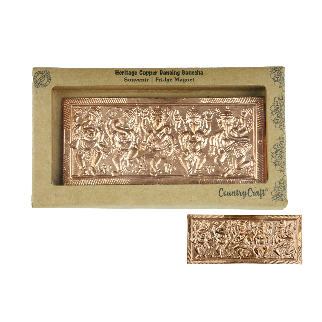 Country Craft – Heritage Copper Ganapati Fridge Magnet — Mango