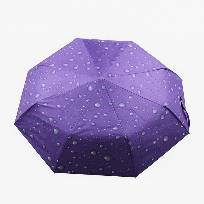 Happy Swan - Lavender Purple Droplet Illusion Umbrella With Cover — Mango
