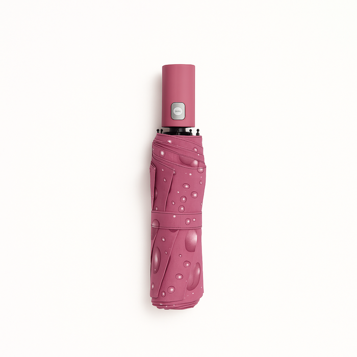 Happy Swan - Rosy Pink Droplet Illusion Umbrella With Cover — Mango