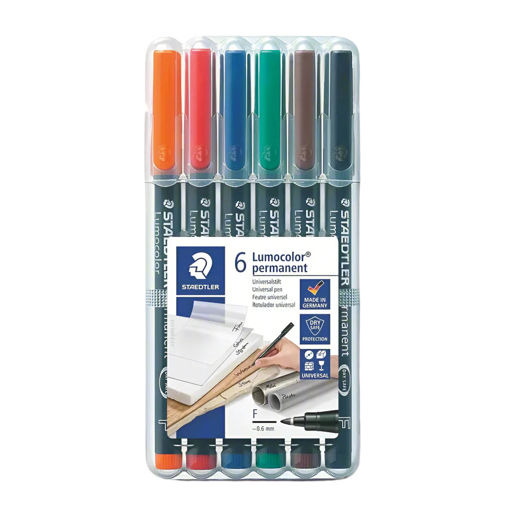 Staedtler Lumocolor Fine Tip Marker Pen Set of 6 — Mango