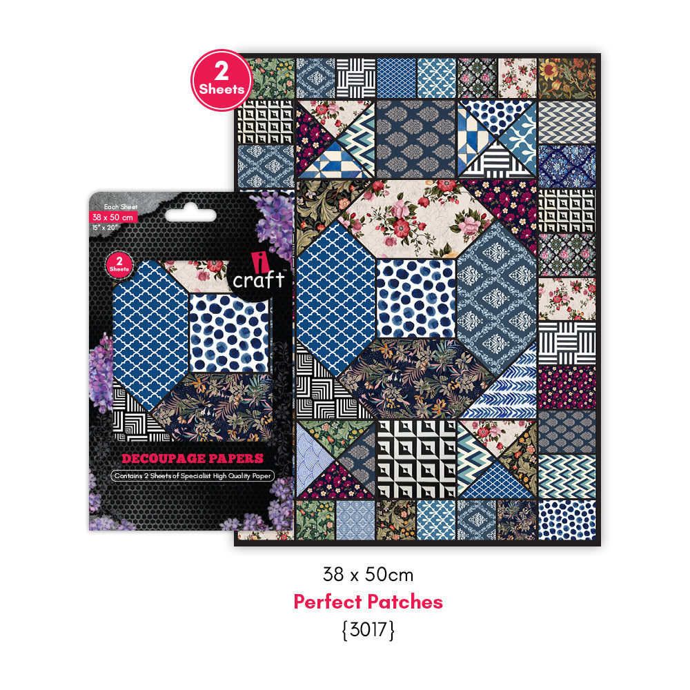 iCraft Decoupage Paper Pack (2 Sheets) — Mango