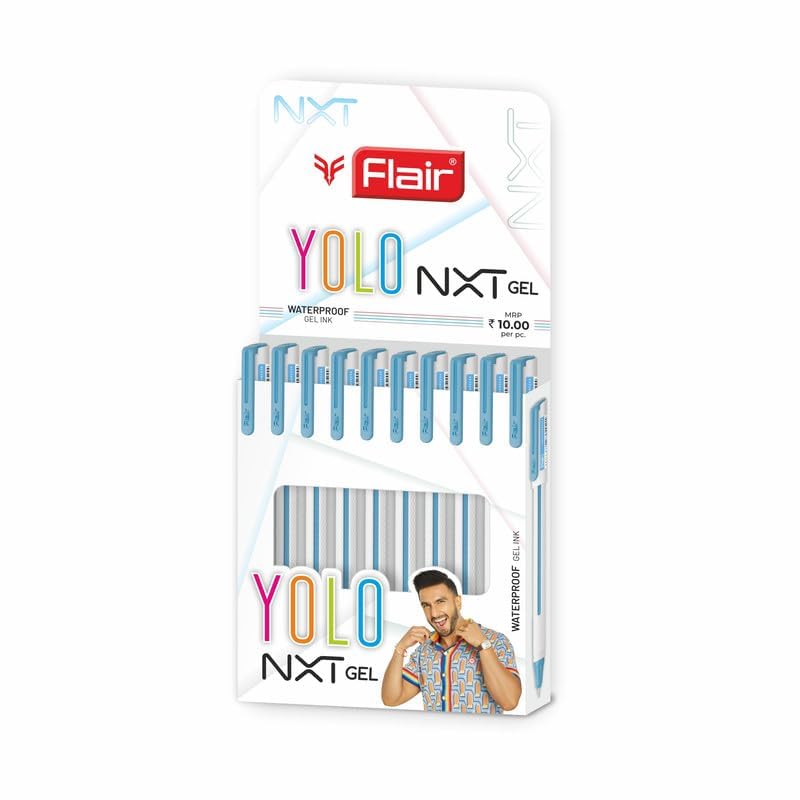 Flair YOLO NXT Waterproof Gel Pen - Set of 10 — Mango