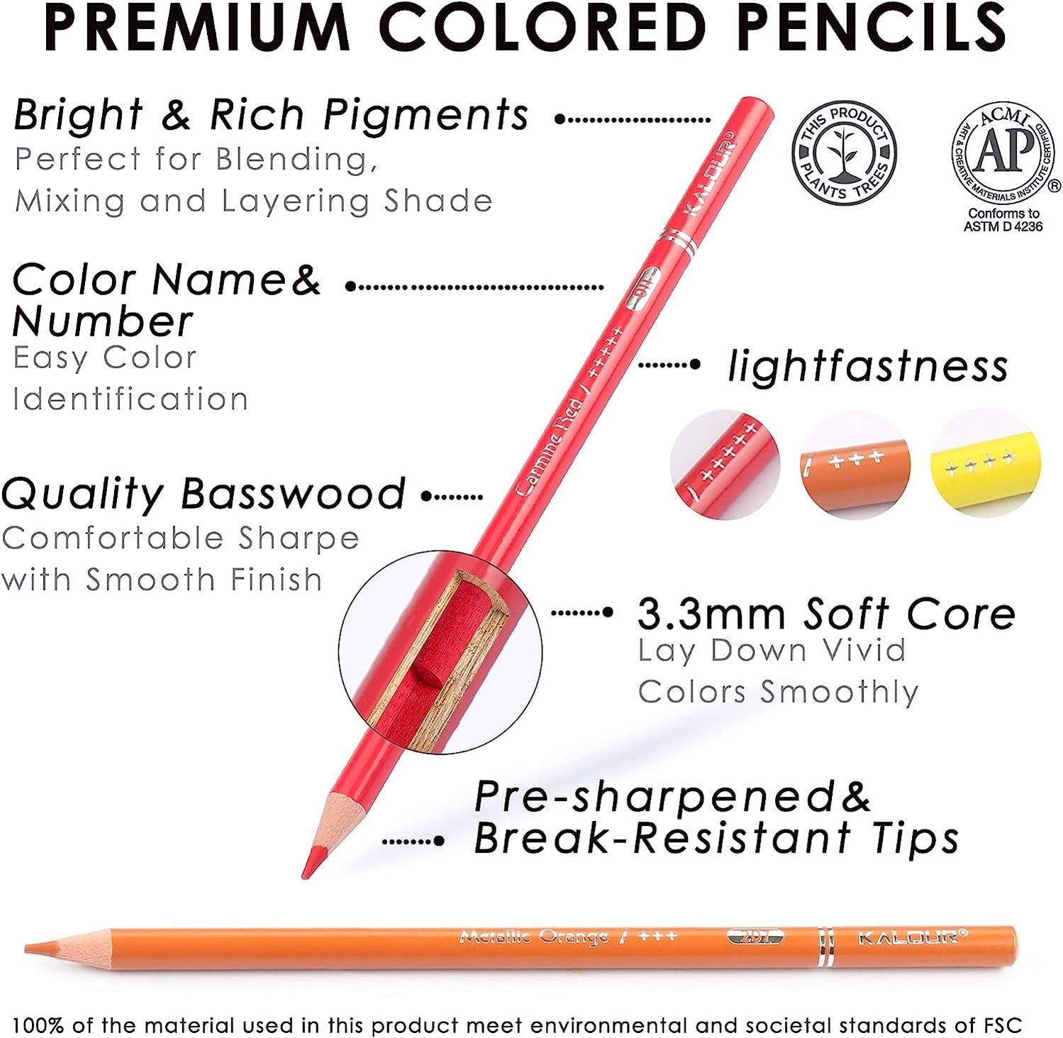 Kalour - Premium Colored Pencils Set of 300 pcs — Mango