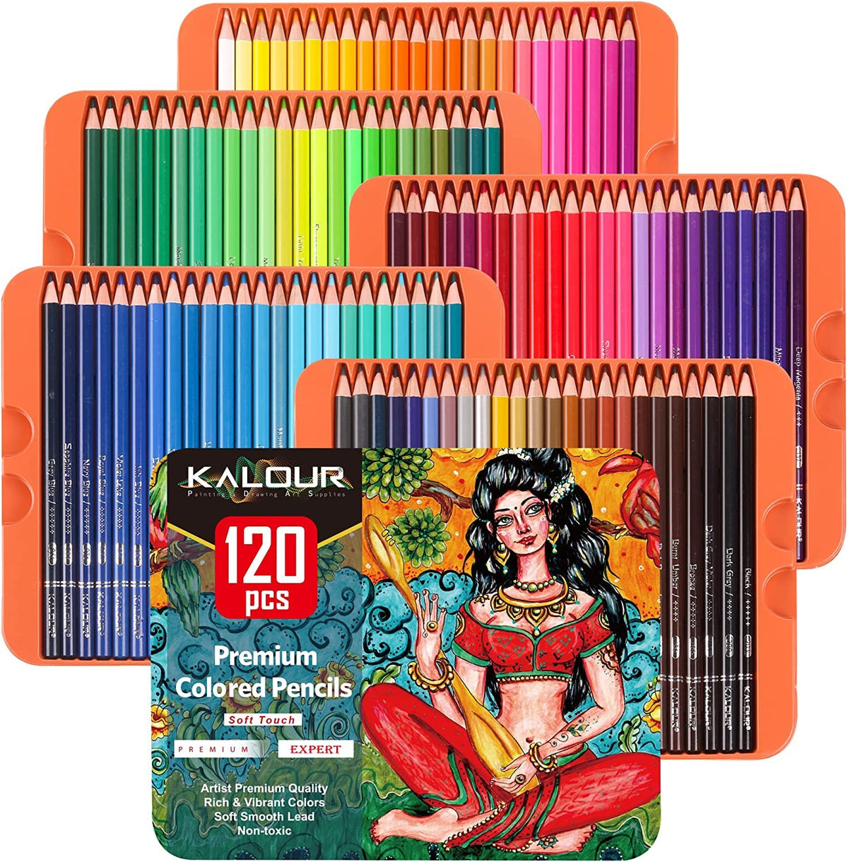 Kalour - Premium Colored Pencils Set of 120 pcs — Mango