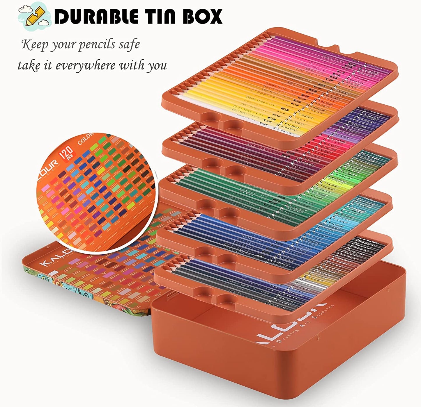 Kalour - Premium Colored Pencils Set of 120 pcs — Mango