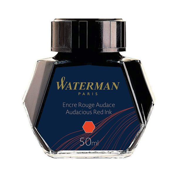 Waterman 50ml Ink Bottle - Audacious Red — Mango