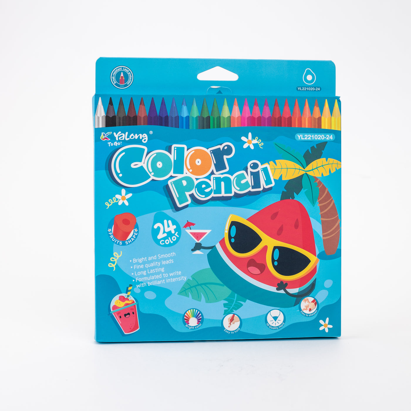 Yalong Colour Pencil Set Of 24 - (YL221020-24) — Mango