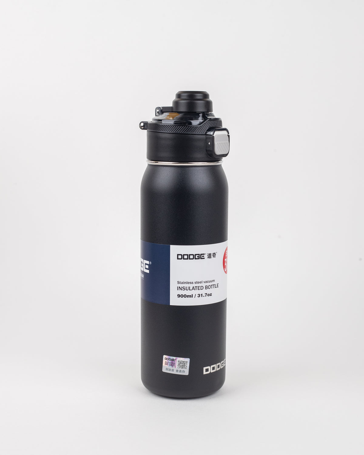 DODGE - Insulated Water Bottle 900ml - Black — Mango