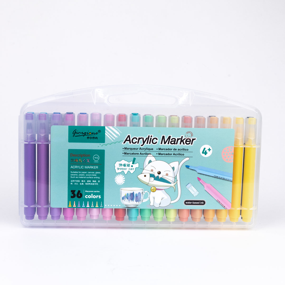 Giorgione Acrylic Marker Set – 36 Macaron Series Colors — Mango