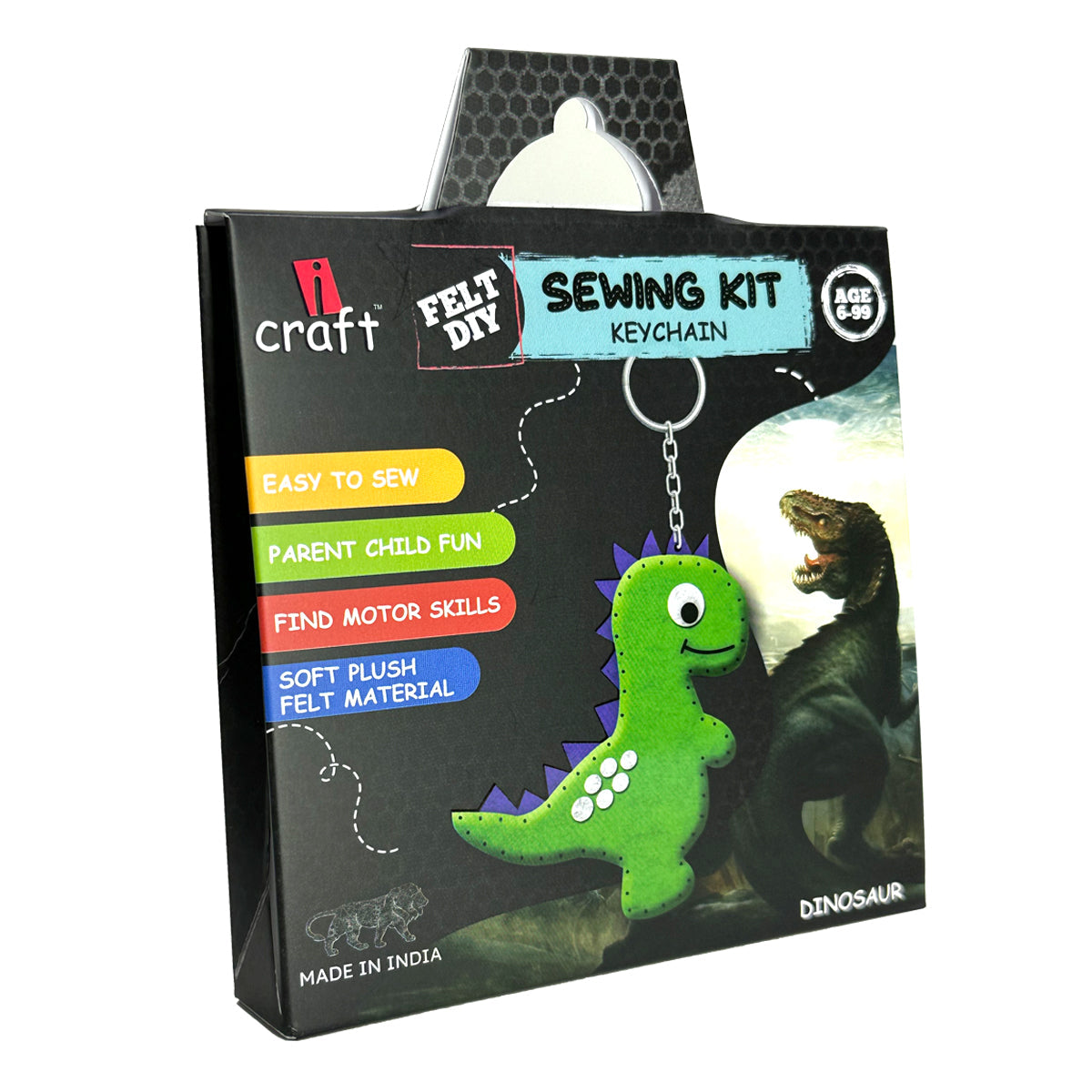 iCraft DIY Felt Keychain – Dinosaur — Mango