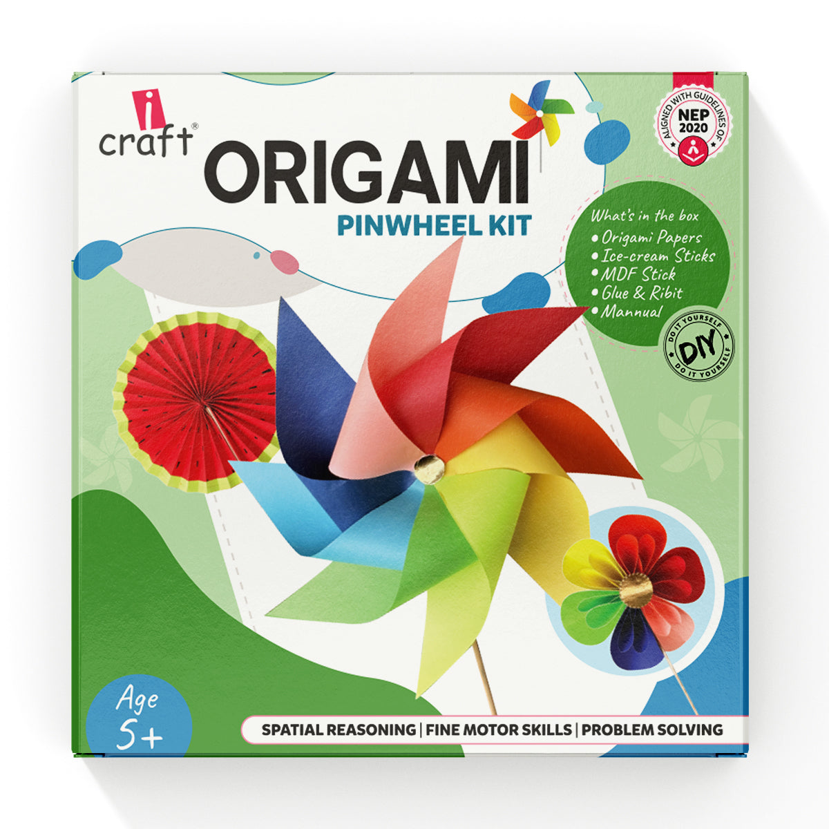 iCraft DIY Origami Pinwheel Kit — Mango