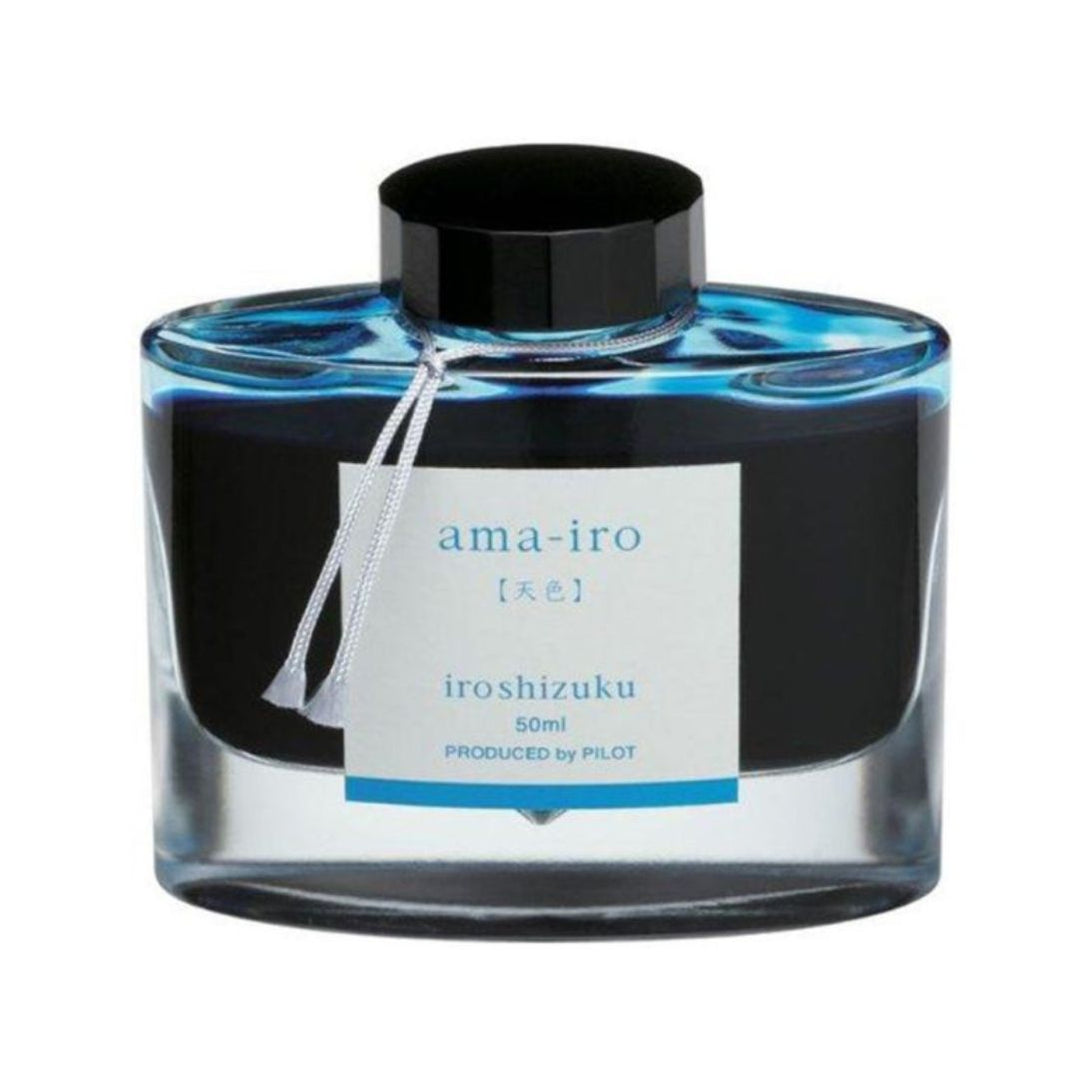 Pilot Iroshizuku Fountain Pen Ink – Ama-Iro (Sky Blue) – 50 ml Bottle ...