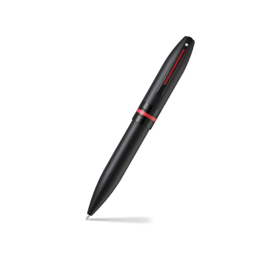 Sheaffer ICON 9108 Matte Black Ballpoint Pen With Gloss Black PVD Trim — Mango