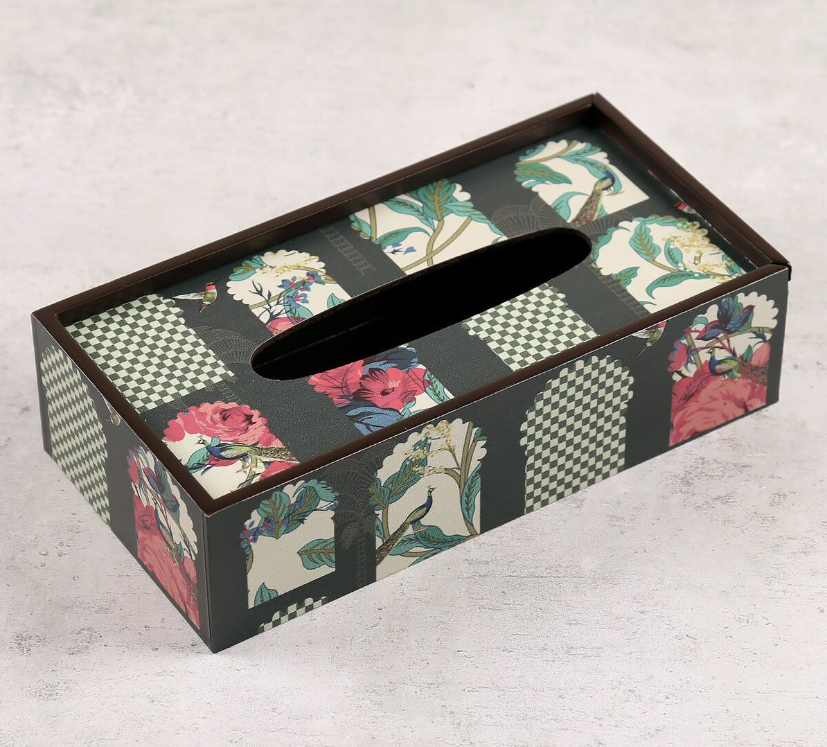 INDIA CIRCUS - Tissue Box Holder | Signature Windows — Mango