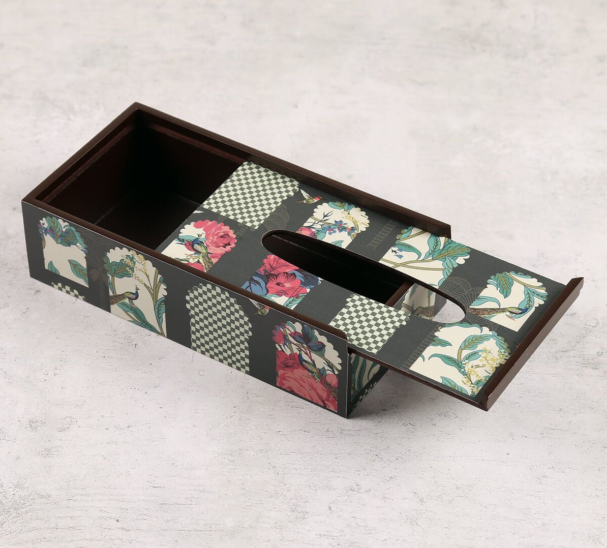 INDIA CIRCUS - Tissue Box Holder | Signature Windows — Mango