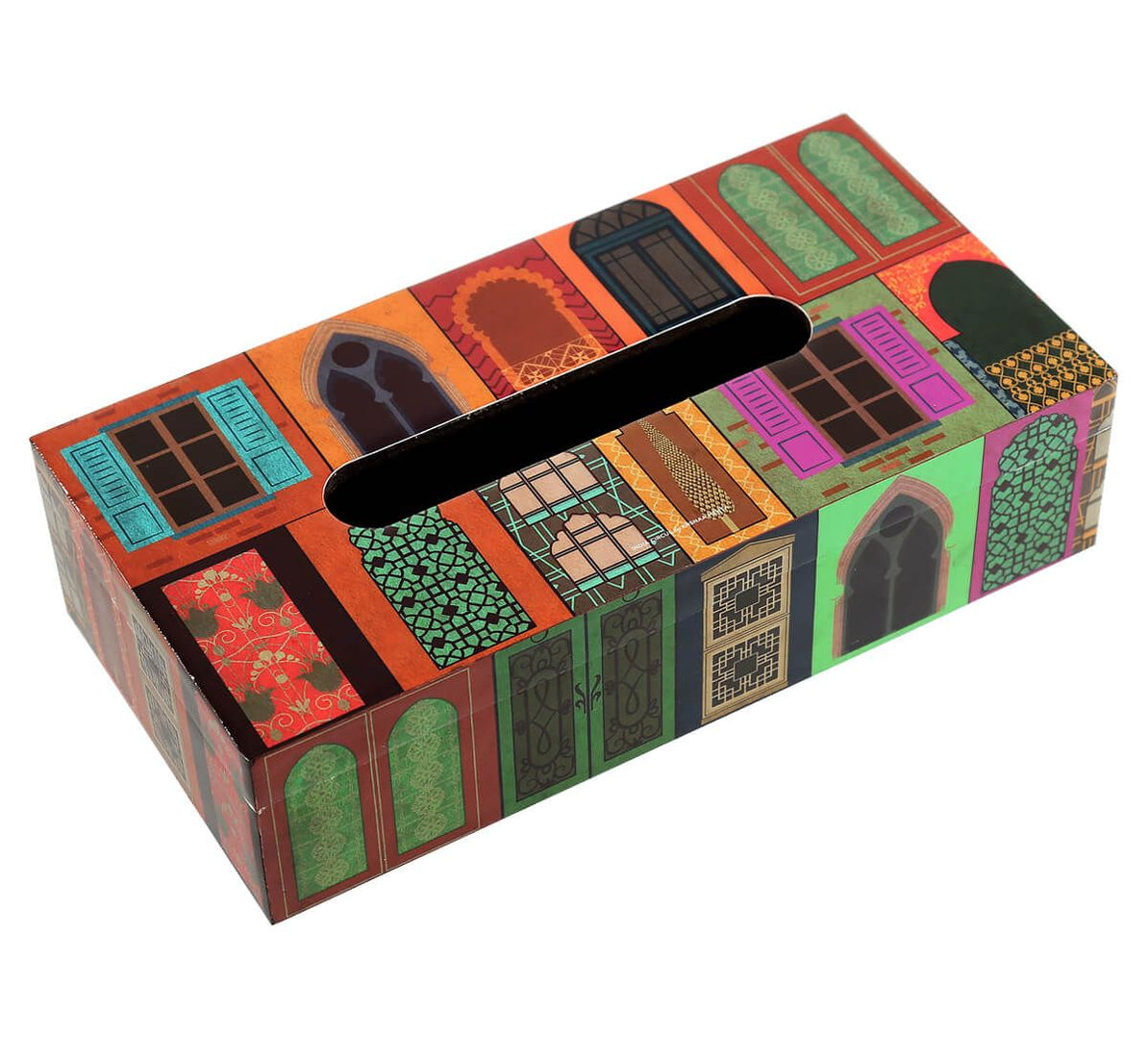 INDIA CIRCUS - Tissue Box Holder | Mughal Doors Reiteration — Mango