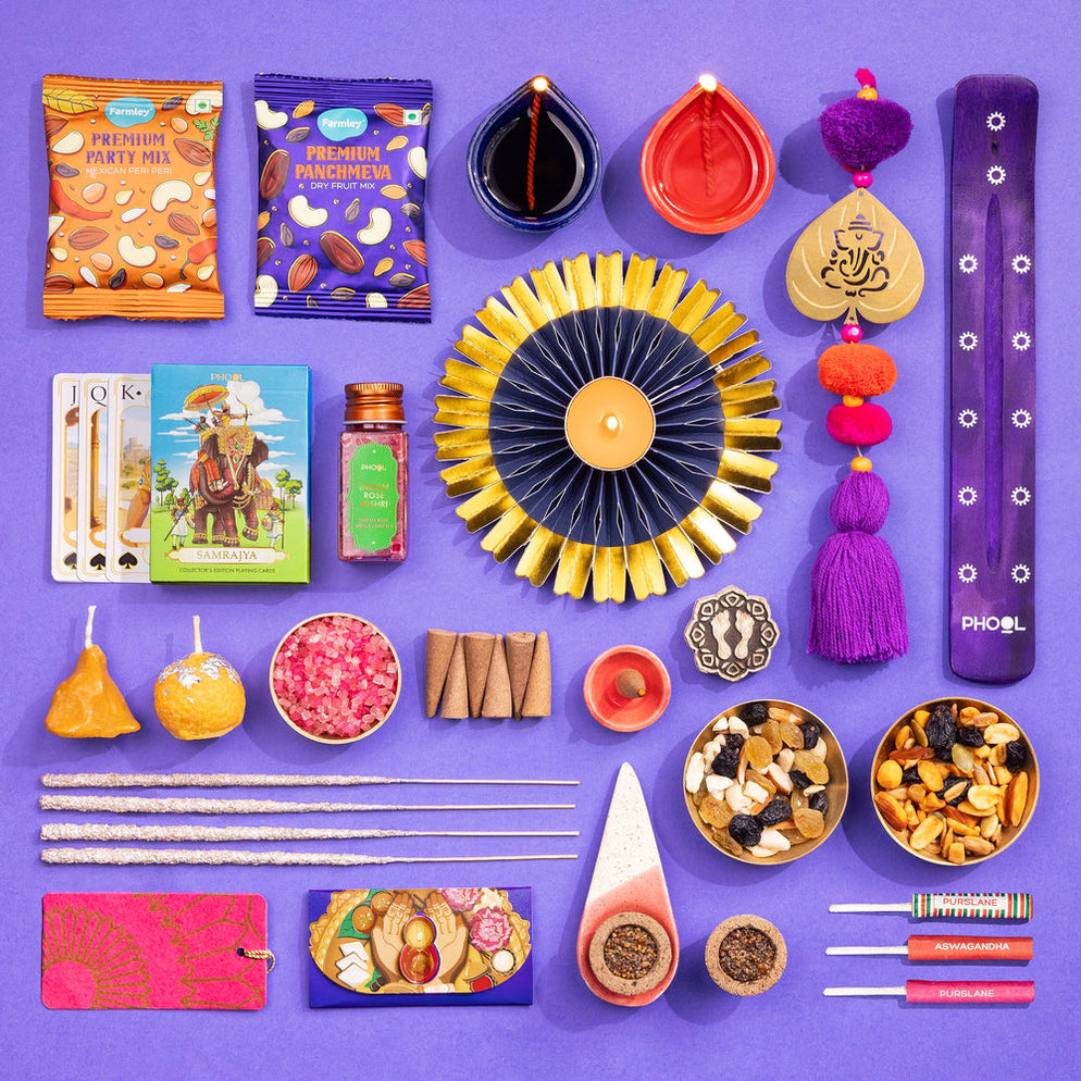 PHOOL Diwali Magic Window Gift Box — Mango